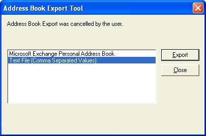 Convert addresses to CSV format